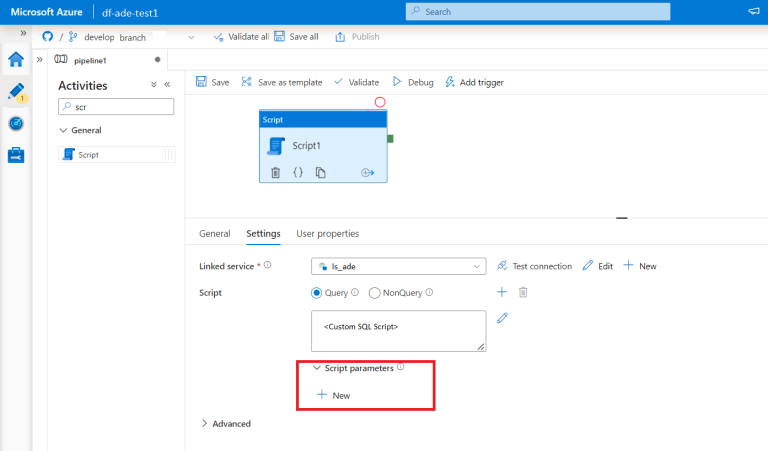 Azure Data Factory: Script Activity – Azure Data Engineering